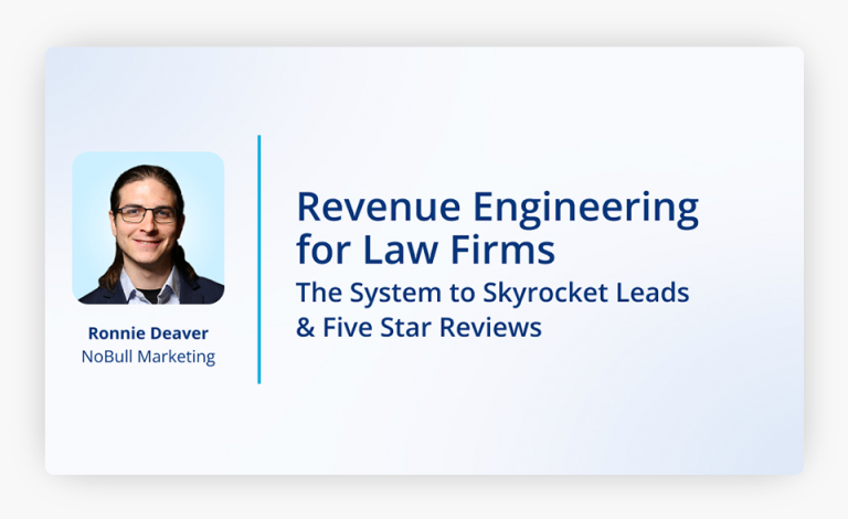 Revenue Engineering for Law Firms: The System to Skyrocket Leads & Five Star Reviews | Justia ...
